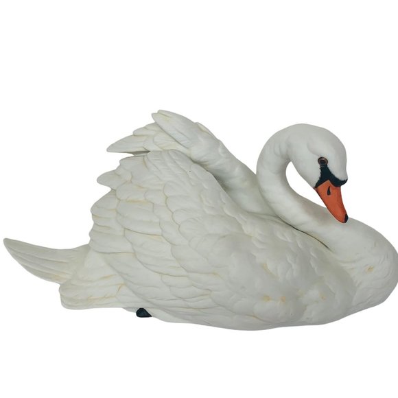 Home Interiors | Accents | Homco Masterpiece Porcelain Swan Figurine ...